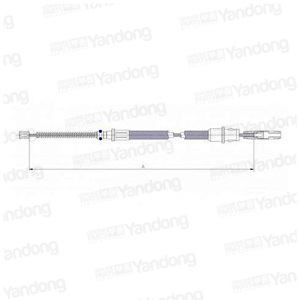 Guaya Freno De Parqueo Chevrolet Sail Trasero Der 9022221-Y, 9022221Y ...